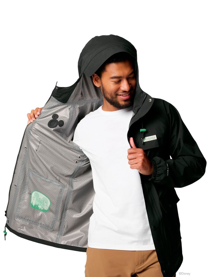 Parka Hombre Csc X Disney Mickey Mouse Ibex Rain Shell Negro Columbia ...