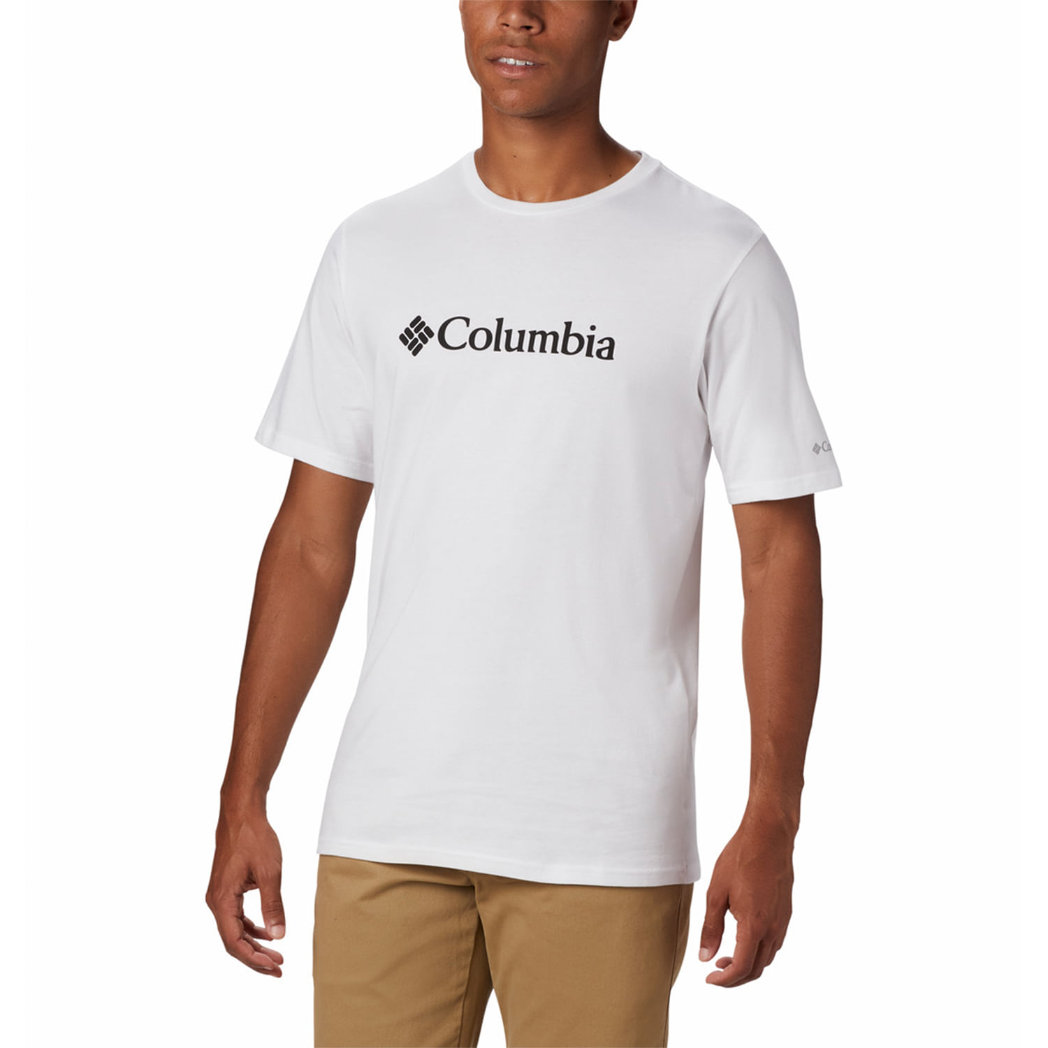 Columbia - Polera Manga Corta Hombre Basic Logo Azul Columbia | Ofertitas