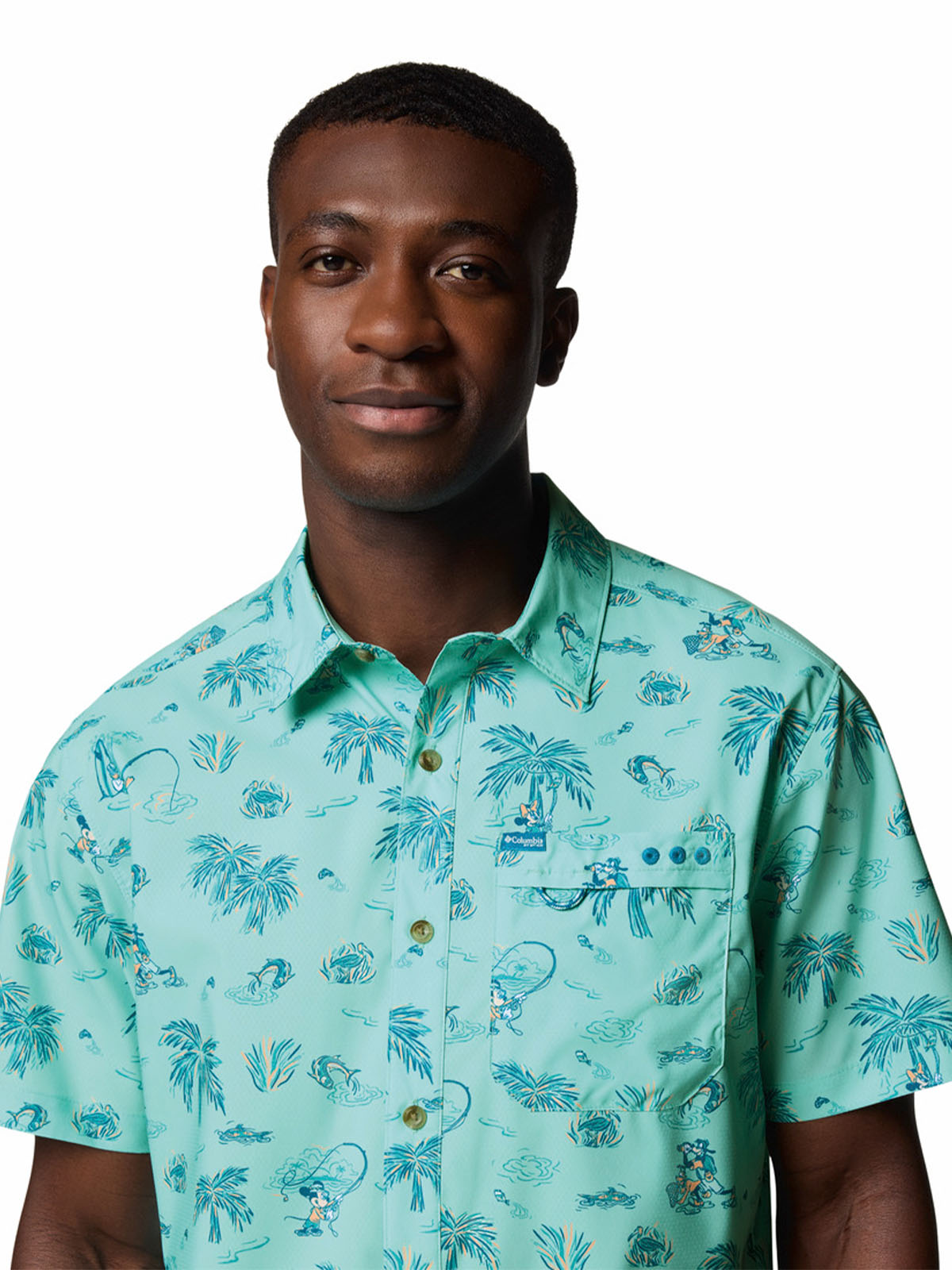 Camisa Manga Corta Hombre Disney Super Slack Azul Columbia-Columbia ...